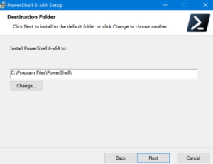 Install PowerShell Core on Windows