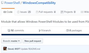 Using the Windows PowerShell Compatibility Module in PowerShell Core