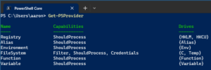 Working with PowerShell providers